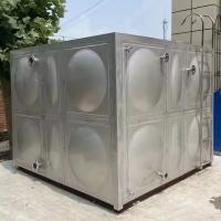 China Food Grade Stainless Steel Water Storage Tank 304 Sectional Panel Welded Drinking Water Tank 1.0mm for sale