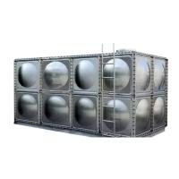 China Customized 10000 Liter Stainless Steel Sectional Water Tank 304 2B Panel Storage for sale