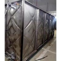 China Customized 10000 Liter Stainless Steel Sectional Water Tank 304 2B Panel Storage for sale
