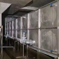 China Customized 10000 Liter Stainless Steel Sectional Water Tank 304 2B Panel Storage for sale