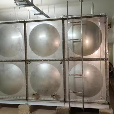 China Customized 10000 Liter Stainless Steel Sectional Water Tank 304 2B Panel Storage for sale