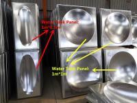 China 304 Stainless Steel Sectional Water Tank 1.0mm Panel Custom Volume Storage Tank for sale