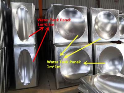 China 304 Stainless Steel Bolted Welded Water Storage Tank Square Insulated 1.0mm to 3.0mm for sale
