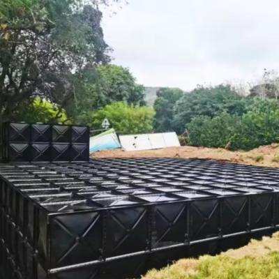 China Pressed Steel Sectional Modular Underground Water Storage Tank GSC BDF 3-5mm Rainwater Collection for sale