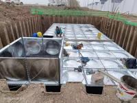 China Steel Sectional Modular Underground Rainwater Storage Tank GSC BDF 3-5mm Panel for sale
