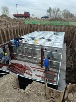 China GSC BDF Pressed Steel Modular Underground Rainwater Collection Tank 1m to 5m Height for sale