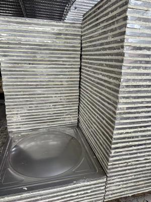 China SS 304 316 Pressed Welding Stainless Steel Sectional Insulated Water Tank 1m to 5m Height for Fire Fighting for sale