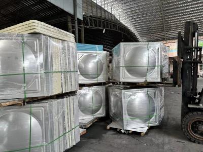 China Bolted 316 Stainless Steel Insulated Rectangular Modular Water Tank 1m to 5m Height Food Grade Hot Water Storage for sale