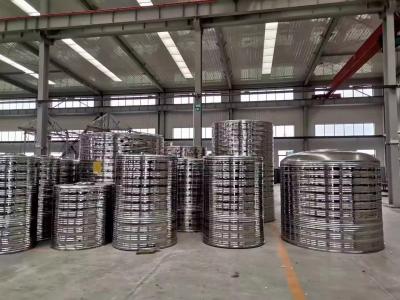 China 304 316 Stainless Steel Water Tank 10000L Cylindrical Portable Storage Insulated for sale