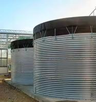 China Hot Galvanized Corrugated Steel Water Storage Tank 20000 to 50000 Liter Customizable Sizes for sale