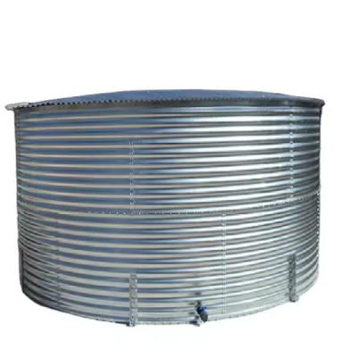 China Galvanized Corrugated Steel Water Tank 10m Diameter Hot Dip Coated Customizable for sale