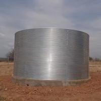 China Hot Dipped Galvanized Corrugated Steel Water Tank 300 Cubic Meter for Irrigation for sale