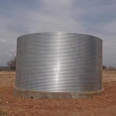 China Hot Dipped Galvanized Corrugated Steel Water Tank 300 Cubic Meter for Irrigation for sale
