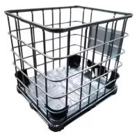 China Plastic PE Tote IBC Water Tank with Steel Cage 80L 100L 200L 300L for sale