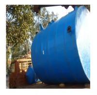 China FRP GRP Fiberglass Horizontal Water Storage Tank 40-5000L for Water Treatment for sale