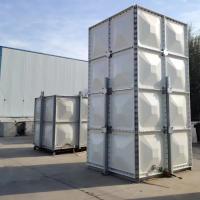 China GRP Sectional Water Tank for Drinking Water Food Grade SMC Panel Tank 1000x1000mm for sale