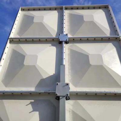 China Modular Sectional FRP GRP SMC Water Tank 10000 Liter Fiberglass Rainwater Storage for sale