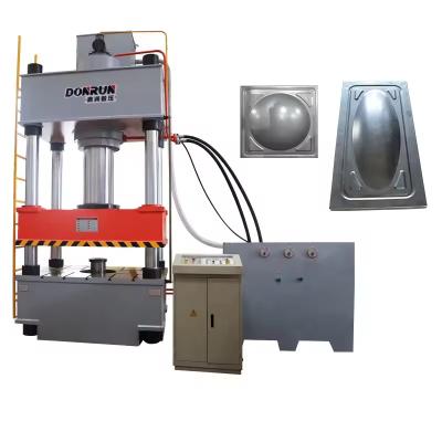 China 630 Ton Hydraulic Press Molding Machine for FRP GRP Panel Water Tank Production 1500x1500mm Table for sale