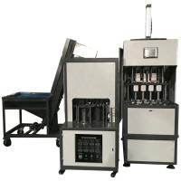 China Semi Automatic Blow Moulding Machine for 0.3L to 2L PET Bottles with 380V/14KW Power and 2 Cavity Mold for sale