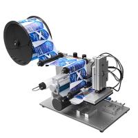 China Semi Automatic Plane Bottle Labeling Machine 90W Power Stainless Steel with 20-50pcs/min Speed and 140mm Label Width for sale
