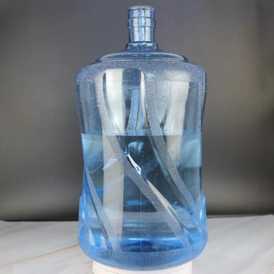 China BPA Free 5 Gallon PC Water Bottle 17-18.9L Capacity 600-780g Weight Transparent Blue for sale