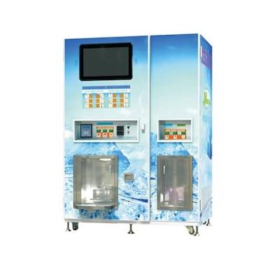 China Customized Pure Water Vending Machine Coin Operated Self Service with 450KG Ice Production and 3000GPD Water Capacity for sale