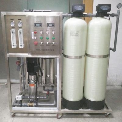China FRP Tank RO Water Treatment Plant 1000LPH with 2.6KW Power for Industrial Sewage Purification for sale