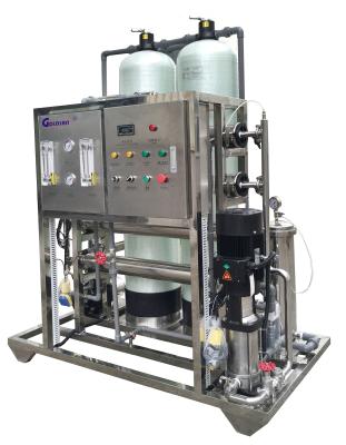 China 1000 LPH Glass Fiber RO Water Treatment Plant with 2.2KW Power and 99% Salt Rejection Rate for sale