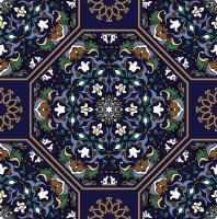 China Islamic Geometric Floral Carpet Tile Select Elements Carpet Tile For Prayer Room for sale