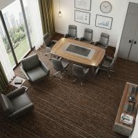 China Stain Resistant Carpet Tiles Warehouse PP Carpet Squares For Classroom for sale
