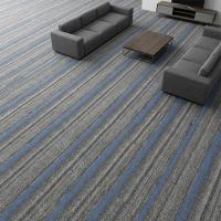 China Blue Grey Textured Carpet Tile High Density Commercial Carpet Tiles for sale