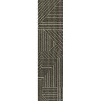 China Black Grey Nylon Carpet Tile 25x100cm Office Carpet Tiles For Hotel Lobbies for sale
