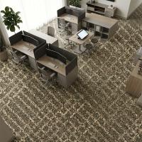 China Brown Heather Nylon Carpet Tile 50x50cm 60x60cm Jacquard 100 Nylon Carpet for sale