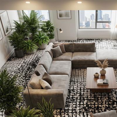 China Monochrome Grid Nylon Carpet Tiles Anti Crushing Rug Tiles Antibacterial for sale
