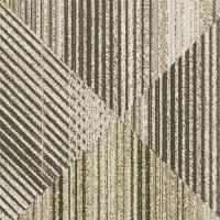 China Neutral Green Carpet Tiles 50cmx50cm Linear Textured Geometric Carpet Tile for sale