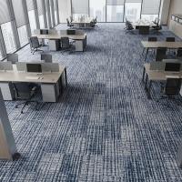 China Distressed Checkered Nylon Carpet Tile 50cmx50cm Floor Carpet Tiles for sale