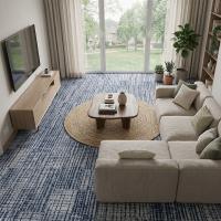 China Distressed Checkered Nylon Carpet Tile 50cmx50cm Floor Carpet Tiles for sale
