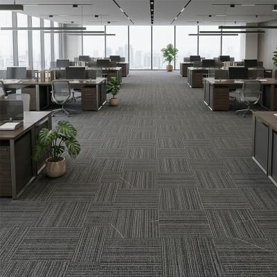 China High Density Nylon Carpet Tile Anti Static & Anti Fouling Commercial Carpet Tiles for sale