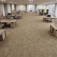 China Flame Retardant Stain Resistant PP Carpet Tile with Anti-fouling Treatment for Commercial Flooring for sale