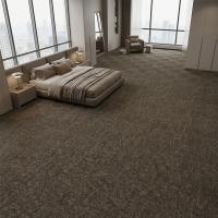 China Warm Brown Mottled PP Carpet Tile Flame Retardant Industrial Carpet Tiles for sale