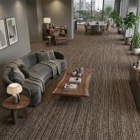 China Dark Brown Rug Tiles 100cmx100cm Outdoor Carpet Tiles Antibacterial for sale