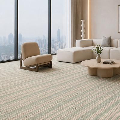China Vibrant Red PP Carpet Tile 4mm Pile 25cmx100cm Bathroom Carpet Tiles for sale
