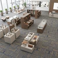 China Vertical Stripes Textured Carpet Tile Soundproof Office Carpet Tiles for sale