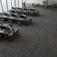China Vertical Stripes Textured Carpet Tile Soundproof Office Carpet Tiles for sale