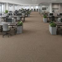 China Earthy Light Brown 50x50 Carpet Tiles 6mm Thickness For Modern Office for sale