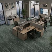China Muted Green Residential Carpet Tiles Anti Static Eco Friendly With 5mm Pile for sale