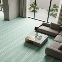 China Pastel Green PP Carpet Tile 25x100 Flame Retardant B1 Outdoor Carpet Squares for sale