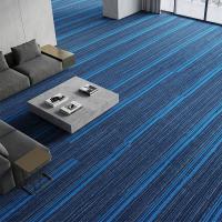 China Indigo PP Carpet Tile Heathered Base Industrial Carpet Squares for sale