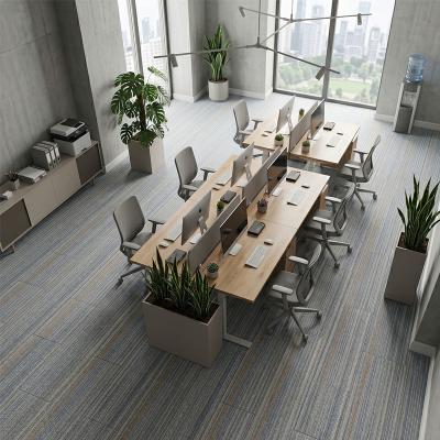 China Pale Blue Outdoor Carpet Squares 25x100cm Carpet Planks Antibacterial Treatment for sale