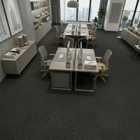 China Charcoal Black Commercial Carpet Tiles 25x100cm Commercial Carpet And Flooring for sale